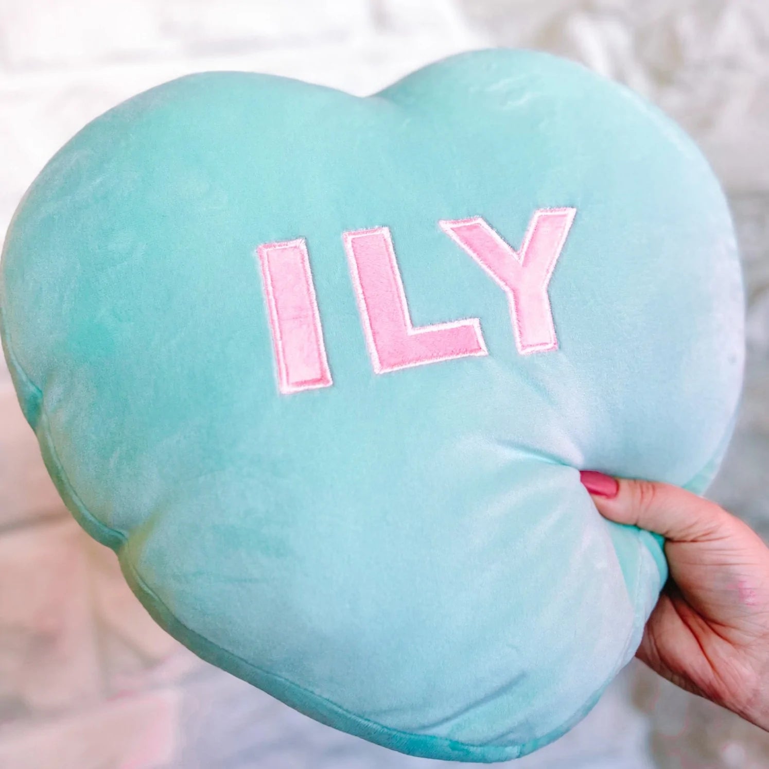 ILY Heart Fleece Plush – Haute Totz